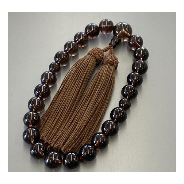 親玉：約 16 mm主玉：約 12 mm天玉：約 10 mm正絹頭房桐箱入り男性用の片手(略式)数珠。どの宗派の方でもお使い頂けます。※ご利用のモニターの発色具合などにより、実物の色合いや模様等、若干異なる場合がございますのでご了承ください。