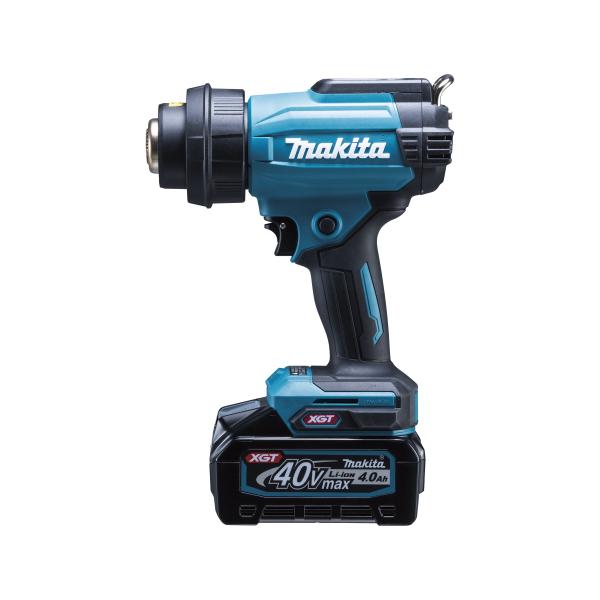 充電式ヒートガンHG001G40Vmax最高温度600℃最高温度600℃ &amp; 最大風量200L/min※多彩な熱処理加工を迅速にこなす※製品から吐出される風量。最高温度600℃の強力熱風最高温度は当社18V従来機比で50℃アップの6...