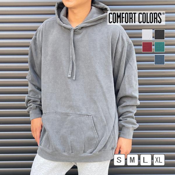 商品名/COMFORT COLORS1567カテゴリ/パーカー,フードパーカー,スウェットパーカー,スウェットサイズ/S,M,L,XLカラー/ペッパー,クリムゾン,ブルージーン,シーフォーム,ホワイト（5カラー）素材/綿80%,ポリエステル...