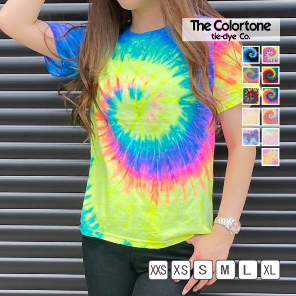 tシャツ レディース 半袖 無地 タイダイ 流行り ブラック 厚手 黒 ホワイト 白 安い 20代 30代 40代 透けない TheColortone商品名 TheColortoneTD1000カテゴリ tシャツ トップス 半袖 カットソー...