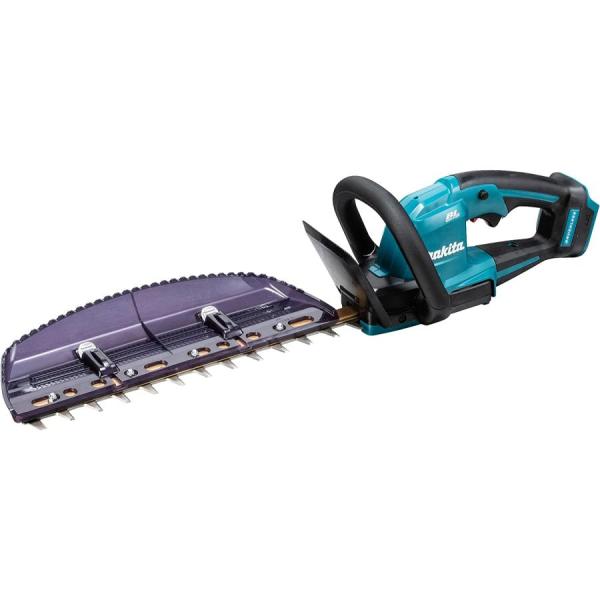 ハイパワーブラシレスモータ搭載高出力・高耐久・メンテナンスフリー。負荷が掛かっても回転数が落ちにくい。カット数4,000min-1で高速＆軽快刈込み。当社従来機と比較して約20％アップ1充電あたりの連続運転時間(目安/無負荷時)は約1時間3...