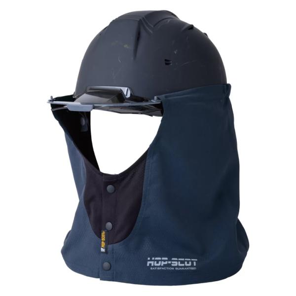 「遮熱×快適！夏用ヘルメットタレ」・miniR〓?の高反射効果で近赤外線をカットし、生地の温度上昇を抑えキープ。・UPF50+で紫外線をしっかり防ぎ、吸汗速乾と口元メッシュでムレと不快感を軽減。意匠登録：第1730100号前中心丈：13.3...