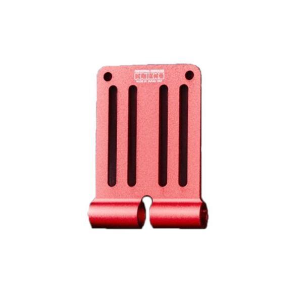 KNICKS ニックス ALU-15-R(レッド) アルミ削り出しベルトループ 赤アルミ削り出しベルトループ（一部削り出し）●アルミニウム削り出しタイプ　●アルマイト加工　●超軽量37g【サイズ】全長85mm×横幅62mm×奥行10mm（パ...