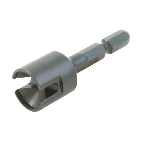 今までグラインダーで落としていたバリを、電動インパクトドライバーで除去！ナットが入らないイライラを現場で簡単解決！●用途：吊りボルト、空調設備取り付け、アンカーボルトの端面処理●適用：鉄製全ネジ φ8〜12mm※ステンレス製の全ネジには使用...