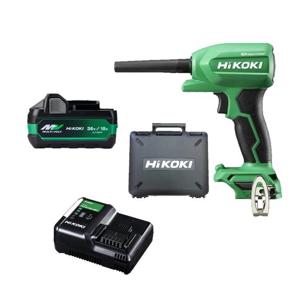 ハイコーキ HiKOKI 日立工機エアダスター  R18DA(XP) セット■商品内容本体 RA18DA(NN)・バッテリ BSL36A18X×1個・充電器 UC18YDL2・ケース付き●標準付属のアタッチメント・エアダスタノズル：吹き飛ば...