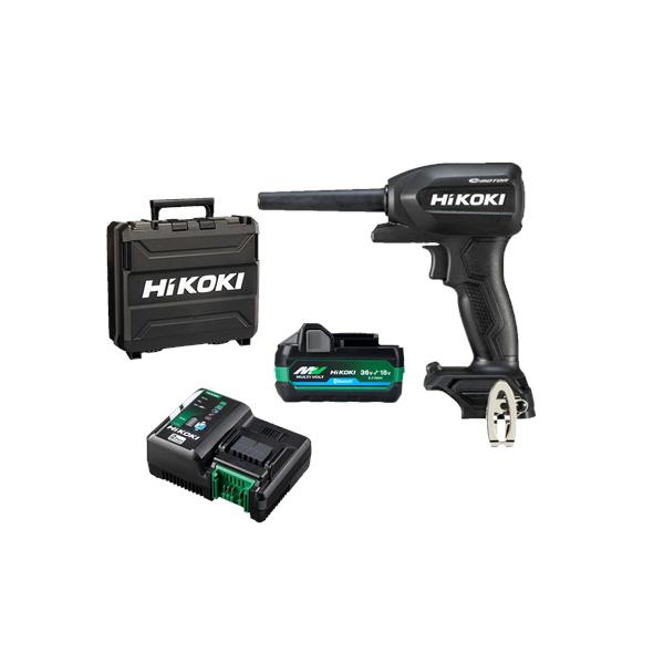 ハイコーキ HiKOKI 日立工機エアダスター R18DAセット■商品内容本体 RA18DA(NNBL)・バッテリ BSL36A18BX×1個・2ポート充電器 UC18YSML・ケース付き●標準付属のアタッチメント・エアダスタノズル：吹き飛...