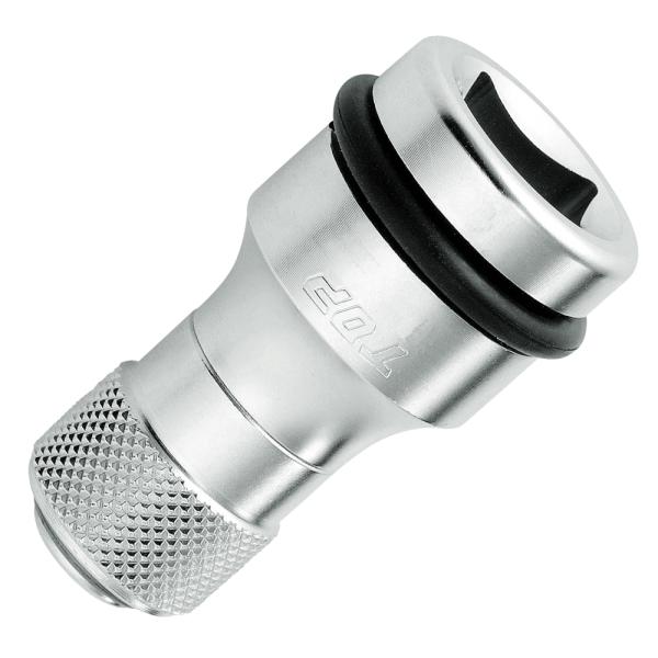 【用途・特長】インパクトレンチに装着して、6角シャンク(6.35mm)用先端工具類が使用できますスライドロック式で各種6角シャンクソケット類をワンタッチ着脱できますOリング・ピン付※スリムタイプ・トーションタイプ・スクエア(四角)タイプのビ...