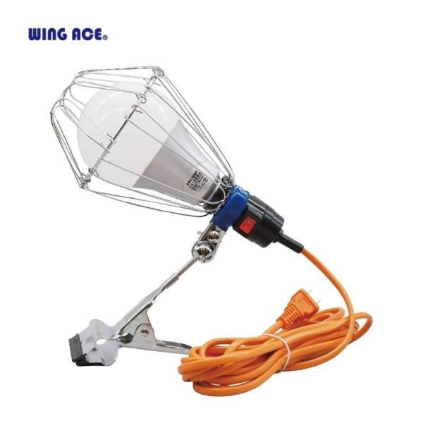 <特徴>70度のワイド照射コンパクトで明るい2400lm省エネ、超寿命のLED電球5mコード付ニュールミネα専用枠<仕様>規格：100V/22W<用途>作業灯熱田資材 LA-2205A-LED LEDクリ...