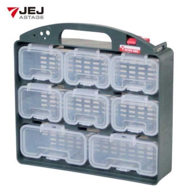 <特長>ねじ・釘などの細かいパーツを、種別に分けた状態で簡単に持ち運び可能なケースです。L型のミニケースには125mmの長尺釘も楽々と収納が可能です。（2・3・4・5・6・8mm）φ径目盛付きです。取り外し可能な７本収納できるビ...