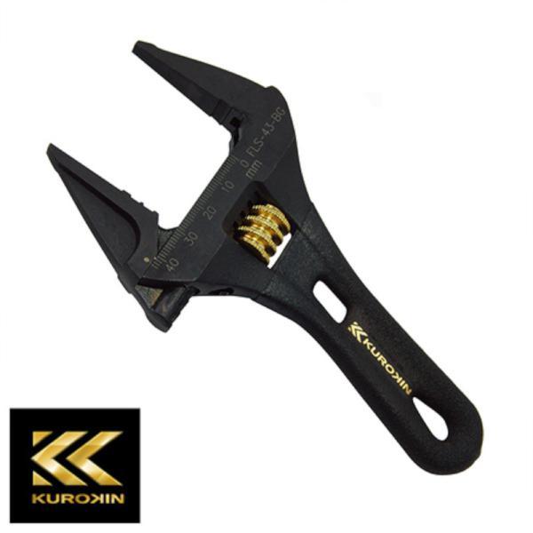 フジ矢 KUROKIN FLS-43-BG ライトショートモンキーレンチ 最大開口43ｍｍ 黒金(クロキン) ◇