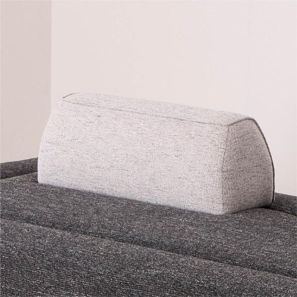 【サイズ】幅65cm ×奥行24cm ×高さ25cm【材質】ファブリック【カラー】SE02◆リビングダイニングの空間を広げる フレキシブルソファー（360℃の座れる自由な使い方）。◆背クッションは差し込み仕様で様々な座り方、様々な角度でも使...