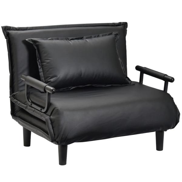 【サイズ】幅100cm×奥行90cm×高さ81cm【材質】合成皮革【カラー】BK◆操作も簡単。ソファーからベッドも。あっという間の2ステップです。◆格子型のステッチデザインで、ふっくら感を演出。■検索キーワードソファ ソファー 一人掛け 1...