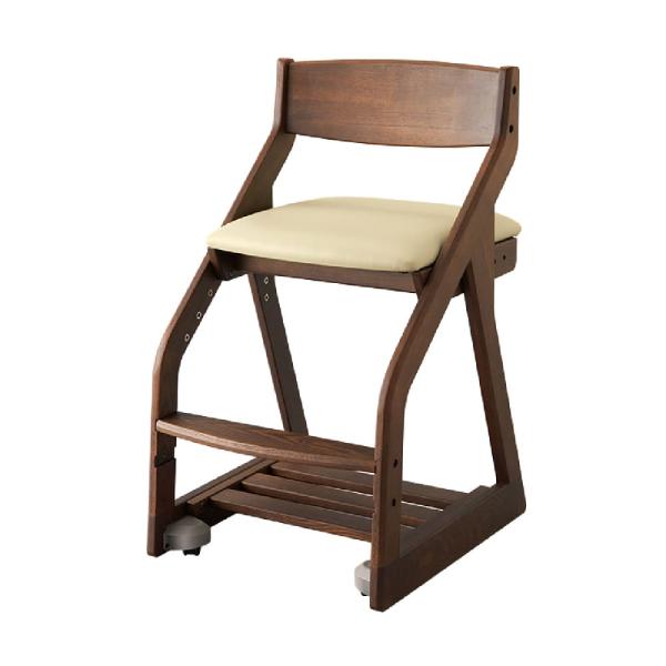 【サイズ】幅43cm ×奥行50cm ×高さ76cm【材質】タモハギ/PVCレザー【カラー】ＷＴＩＶ◆高さと同時に座面奥行きが４段階、足置きは２段階に調節できます◆フレームなどにはタモの無垢材を使用し天然木ならではのぬくもりをしっかり感じら...