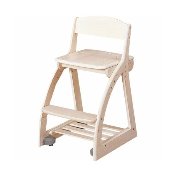 【サイズ】幅42cm ×奥行54cm ×高さ75cm【材質】ラバーウッド【カラー】ＷＷ【 ４ステップチェア　板座 】どんなデスクとも合わせやすいシンプルな木製チェア。◆成長に合わせて高さと同時に座面奥行が４段階、足置きは２段階に調節できます...