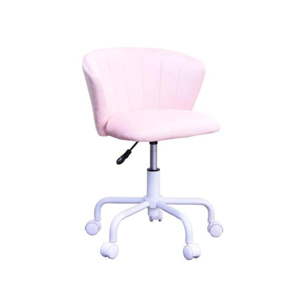 【サイズ】幅50cm ×奥行48cm ×高さ66cm【材質】ポリエステル【カラー】ピンク◆丸みをおびたやさしさを感じるデザインとなっています。◆座面下のレバー操作によって、お好みの高さに座面高を調整できます。座面高　44-54cm◆360度...