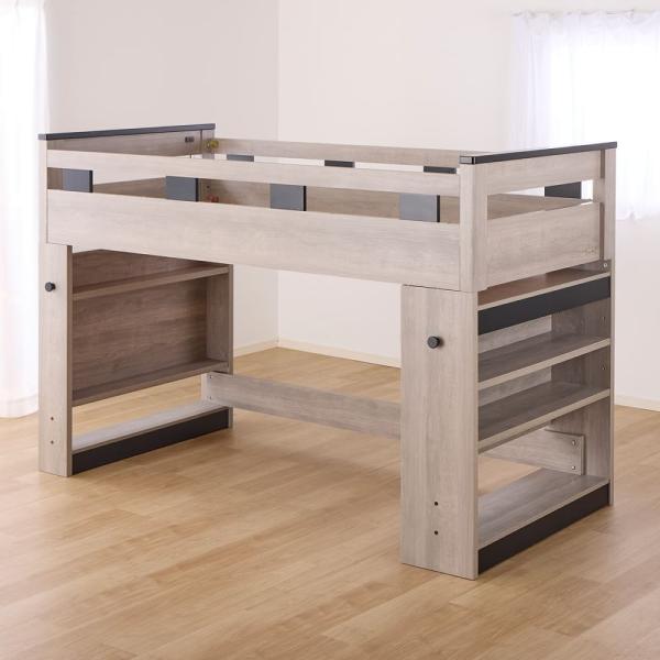 【サイズ】幅207cm ×奥行105cm ×高さ137cm【材質】プリント紙化粧繊維板　【カラー】グレージュ◆安全・安心の高耐荷重仕様：静止耐荷重試験400kgクリア(自社基準)   ◆上下段固定式（※地震時の上段落下防止）：上段と下段を固...