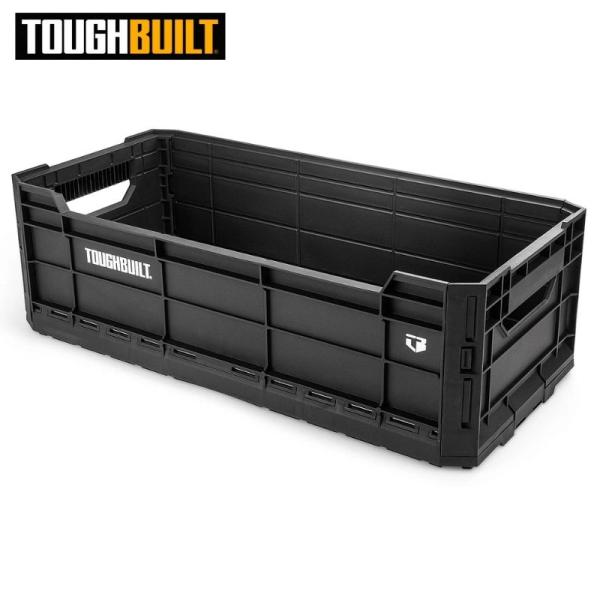 ・折りたたみ式クレートボックス・積み重ねも可能な強度設計・あらゆる作業環境で便利に収納可能・50ポンド（約23kg）の耐荷重・使用後は折りたたんで、コンパクトに収納可能（ToughBuilt製品は米国で設計され、厳格な試験と検品によって高品...