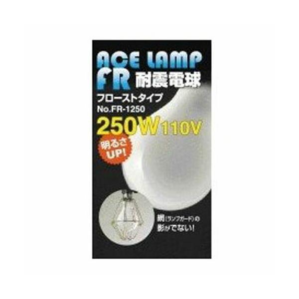 WING ACE 耐震電球 FR-1250 フローストタイプ 250W110V