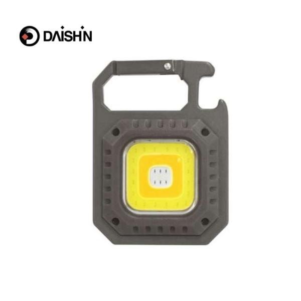 <特徴>充電タイプのワークライト。小さいのに大光量（最大600Lm）。点灯モードは7種類、調色、フラッシュ機能付き。付属のスタンドで設置のほか、カラビナフック、マグネット取付可能。※三脚取付用のネジ穴有。DAISHIN(大進) ...