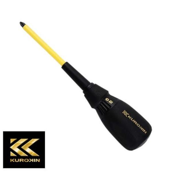 フジ矢 KUROKIN 524D-BG 電工プラスドライバー (+)2×100  黒金(クロキン) ◆