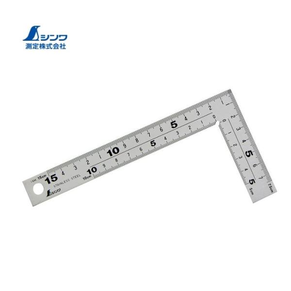 <特徴>●重厚でがっしりした、厚手広巾タイプです。●鉄工・土木工事に適しています。●8つの側面全てに目盛が入っています。●ストラップ穴付です。<仕様>●角部形状 同厚●表目盛 長枝：外目盛 15cm 内目盛 10cm...
