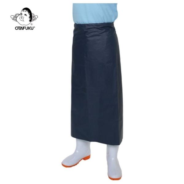 <特長>柔らかく、軽量です。ワンタッチで取り外しが可能！取り外しが簡単なウエストバンド式です。草刈り作業にも最適です。塩ビ素材なので水洗いが出来ます！<仕様>食品衛生法適合商品色：ネイビーサイズ：フリー材質：塩化ビニ...