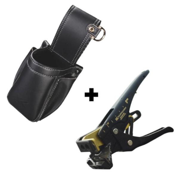 フジ矢 FVA102-BG VA線ストリッパ ＋AH-11BG ストリッパホルダー 黒金(クロキン) ◆