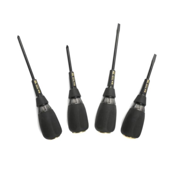 フジ矢 安全貫通ドライバー566SK-BG・564SK-BG・526SK-BG・524SK-BG 黒金(クロキン) ◆