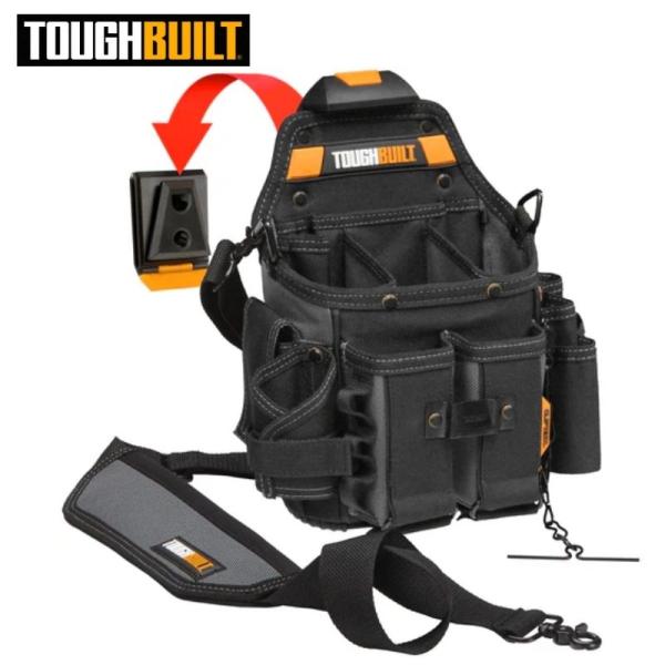 ・TOUGHBUILTヘビーデューティー仕様ツールポーチ・付属のTOUGHBUILT ClipTech Hub（特許取得）で一般的なベルトや壁に簡単に脱着可能・高品質素材の6層構造と高強度リベット補強により、長期間使用に適した高耐久仕様・取...