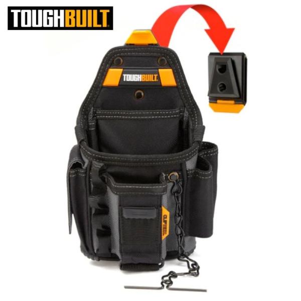 ・TOUGHBUILTヘビーデューティー仕様ツールポーチ・多機能収納ポーチで、工具や小物をスッキリ整理・付属のTOUGHBUILT ClipTech Hub（特許取得）で一般的なベルトや壁に簡単に脱着可能・高品質素材の6層構造と高強度リベッ...