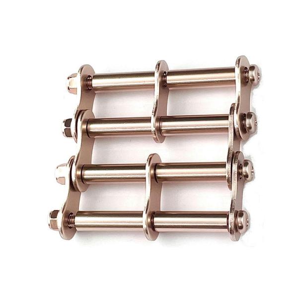 KNICKS(ニックス) ALU-3-PG アルマイト加工 3連結金具一式/ピンクゴールドアルミ製金具一式（アルマイト加工）●アルミナイロンナット４ヶ ●アルミチェーン金具8ヶ●アルミロングボルト4本 ●アルミパイプ8本●超軽量41g※セッ...