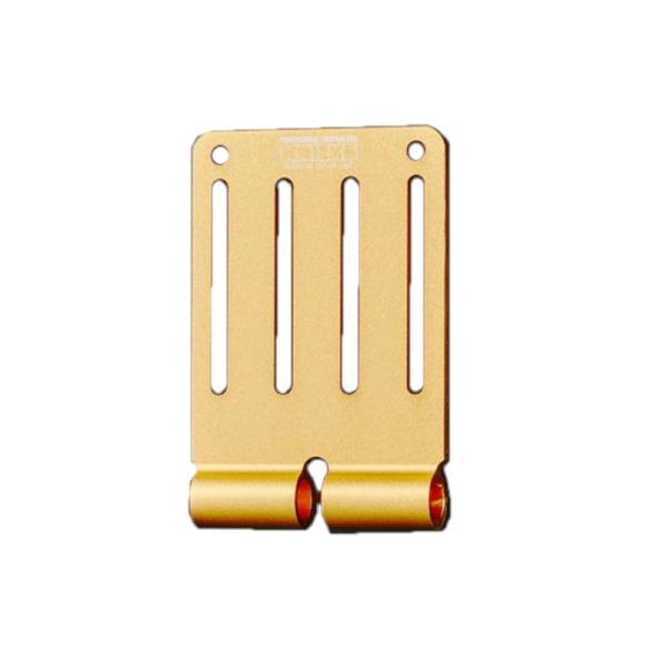 KNICKS(ニックス) ALU-15L-GO アルミ製ベルトループ Lタイプ/ゴールド削出一部型抜アルマイト加工アルミ総削り出しベルトループ（一部削り出し）■アルミニウム削り出しタイプ■アルマイト加工■超軽量47g◆アルミ番手A6063 ...