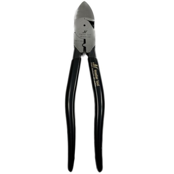 マスターツール MKNHA-220BG 偏芯電工ニッパ/ラウンド薄刃 220ｍｍ  ◇