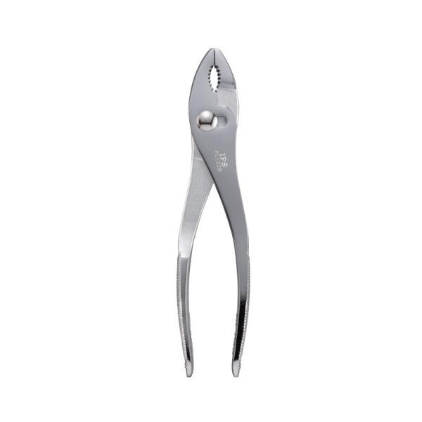 つかむ！挟む！回す！切る！作業工具の定番アイテム！「THE PLIERS」と言うべき、1本は必ず持っておきたい定番プライヤ。手の感覚を大事にするプロに好評な柄が削り出しのローレットモデル。●パイプ、六角ナット、板材すべてをガッチリと噛む理想...