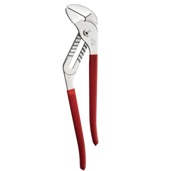 強力なつかみ心地に特化したプライヤ。当社独自の歯形形状により、しっかりつかんで離しません。高精度にカットした溝はガタツキのない噛み合わせを実現。口開き幅16〜110mmまで５種類のサイズがあり、つかむものの大きさに合わせてセレクトできます。...