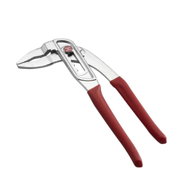 先端極薄４mm／本体も薄型設計・軽量タイプ／ストレートタイプウォータポンププライヤで初めての薄型軽量設計くわえ歯が平行に可動・口開き巾がどの位置でも同じ角度でしっかりキャッチIPS PLIERS(IPSプライヤー) SW-200 軽プラ ブ...