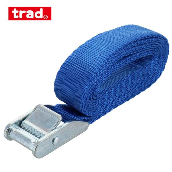 <特長>●ベルト式だから、結束固定するものを傷つけにくい！<仕様>ベルト長さ 2mベルト幅 25mm耐荷重 80kg破断強度 400kg<材質>●ベルト：ポリエステル●バックル：亜鉛合金<用途&gt...