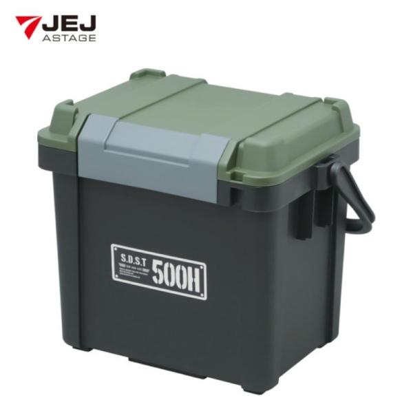 <特長>蓋裏側のフレーム部にパッキンが付いているので、水やホコリが入りにくくなっています。耐荷重は５００kgｆで、抜群の強度があり、踏み台や椅子としても使用できます。積み重ねは、3段まで可能です。便利なハーフ型トレーには、仕切り...