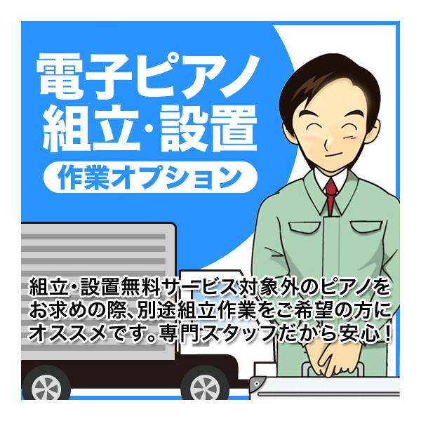 お届け先地域によっては組立を承れない場合がございます。その際は改めてご連絡いたします。「電子ピアノを買いたいけれど組み立てができるか不安…」と言う方の為に、組立・設置サービス対象外の電子ピアノとこちらの商品を同時にお買い上げいただければ電子...