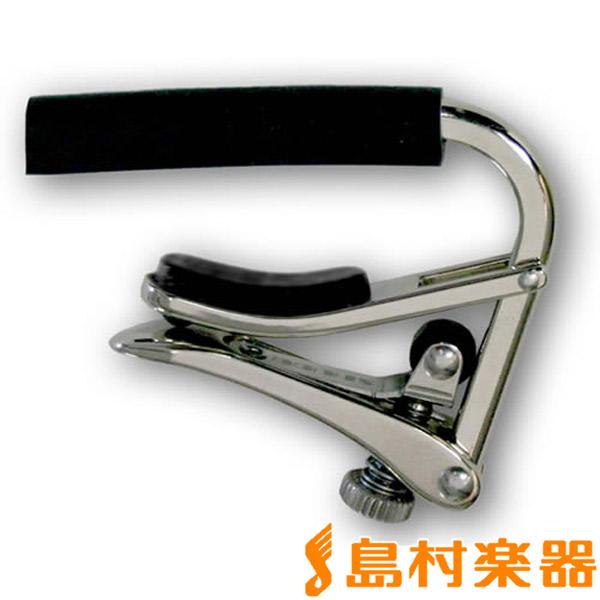 アコースティックギター全般、指板Rの緩やかなエレキギター用世界中のミュージシャンが愛用するカポタストのスタンダードブランド特許を取得した独特なロック機構、精密かつ素早く脱着でき、抑える力によるチューニングの狂いも極少のカポです。