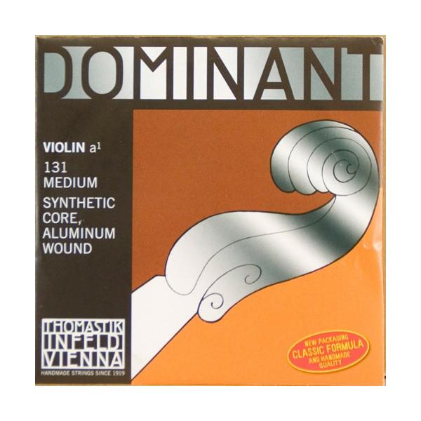 バイオリン弦■　Dominant ドミナント■　2弦　A線■　ボールエンド■　シンセティックコア/アルミ巻■　Mittel （ミッテル） 標準