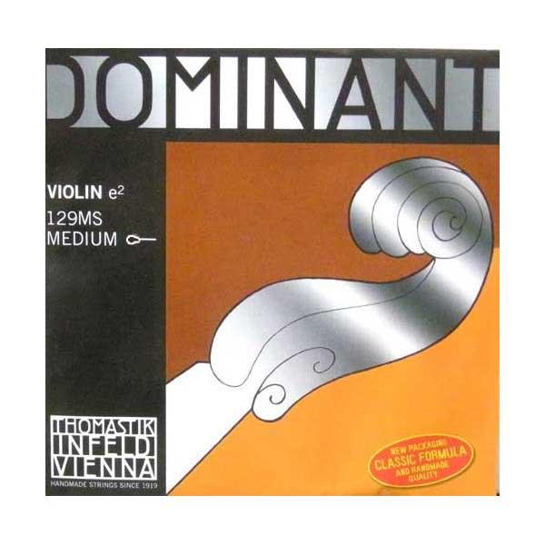 バイオリン弦■　Dominant ドミナント■　1弦　E線■　ループエンド■　クロームスチール■　Mittel （ミッテル） 標準