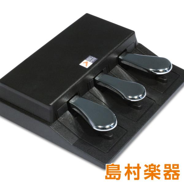 サスティン（右）ソステヌートペダル（中）ソフトペダル（左）の3つで構成されており、SLシリーズでコントロールするソフト音源側の設定次第で任意のMIDIパラメータもコントロール可能。