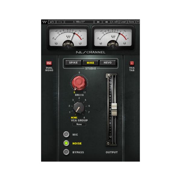 NLS Channel/Buss コントロール・Studio: コンソール・タイプの設定・Drive: 倍音歪量を調整。入力信号を上げ、内部ヘッドルームを下げます。・Output / Trim: ゲイン調整・VCA Group: VCAグル...