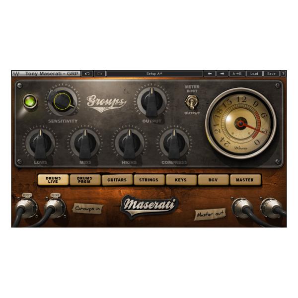 Tony Maserati、ACG Acoustic Guitar Designerを語る: 「GRPはグループで使う最終的な仕上げに使えるプラグインです。エフェクト、過度な変化は与えず、ソフトにEQ効果を設定することができます。グループに...