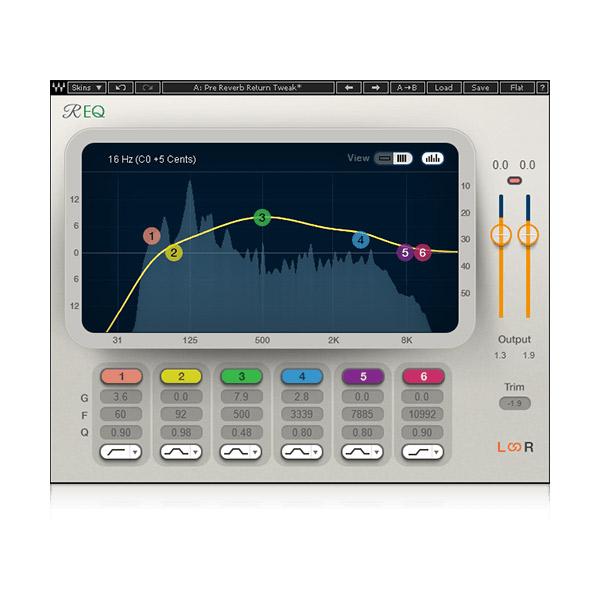 リアルタイムEQ グラフ、ビンテージモデルのフィルタカーブ、そして拡張された内部ヘッドルーム。Waves全製品でも屈指の人気を誇るプラグインがRenaissance Equalizerです。大きくゲインアップしても不自然さを抑える、アナログ...