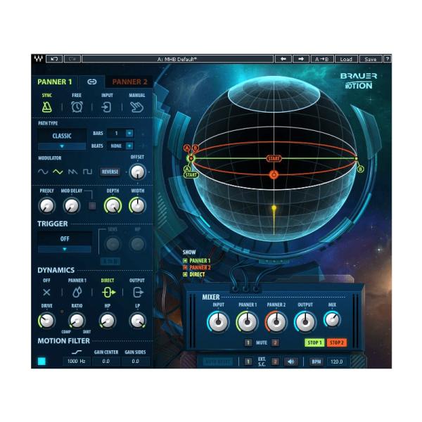 ・グラミー賞受賞エンジニア マイケル・ブラウアーとのコラボレーション・4つの異なるパニングモード・5つのトリガーモード・完全なコントロールを備える２つの独立したパナー・パニングの速度、幅、深さを正確にコントロール・各要素に適用できるダイナミ...