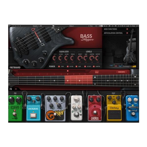 ・世界で最も広汎なスラップベース・サンプルを収録するライブラリ・11のインタラクティブ・プレイ・ポジションとオート・ストリング・スイッチ・完全な5-ストリング・アーティキュレーション: サムピング、プリング、ミュートほか・リアルタイムMID...