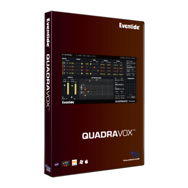 「Quadravox」（クワドラボックス）は、Eventideの製品の中でも最も重要な H8000FWスタジオ・プロセッサーからの技術を用いて開発された 4声のダイアトニック・ピッチシフターで、各ボイスごとに設定可能なディレイ、デチューン、...