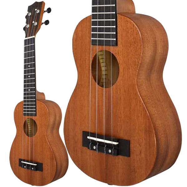 ウクレレの定番木材であるマホガニーのトップ単板モデル。木材本来の風合いを活かしたシンプルなルックスながらサウンドはもちろん、ヘッドトップにもマホガニープレートをあしらい、ロゴはレーザー刻印と細部にこだわったスペックに仕上がっています。専用ギ...